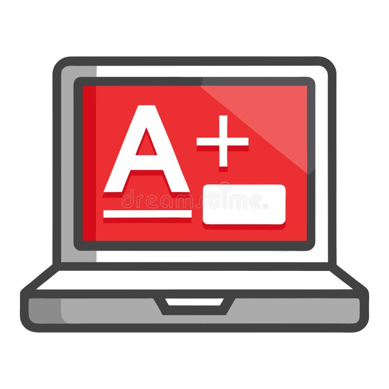 A+ Grade on Laptop Screen: Online Education, Academic Excellence, E ...