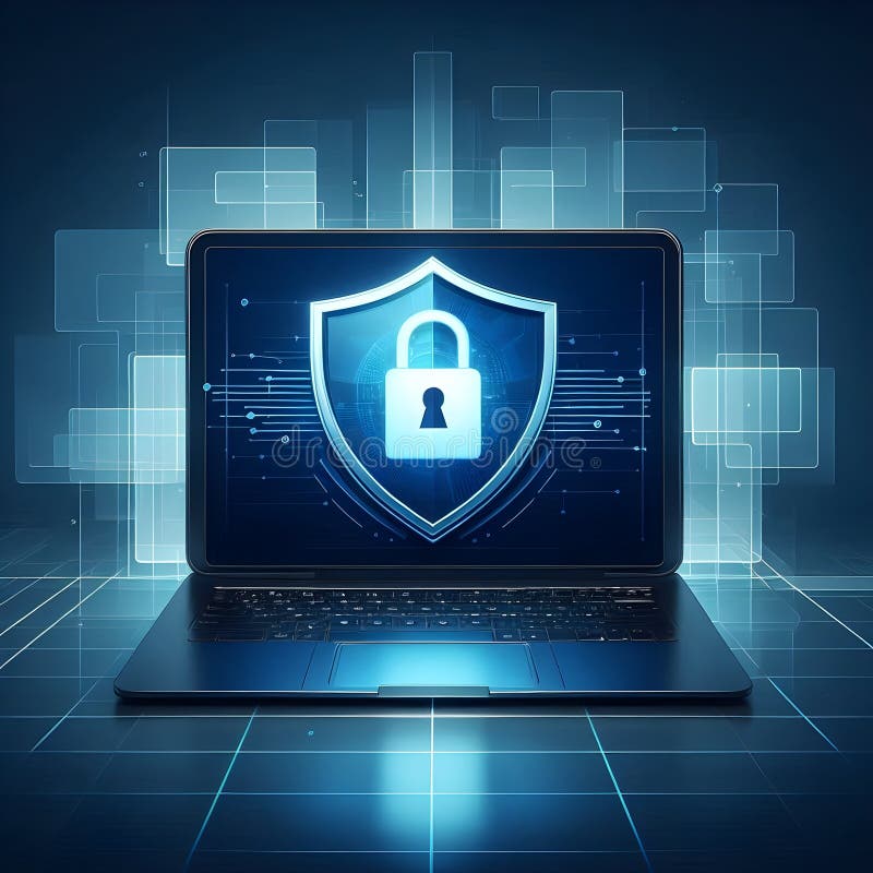 Cybersecurity Shield - Protecting Your Digital World Stock Image ...