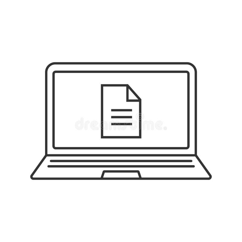 Add New Document Linear Icon Stock Vector - Illustration of application ... Add New Document Linear Icon Stock Vector - Illustration of application ...