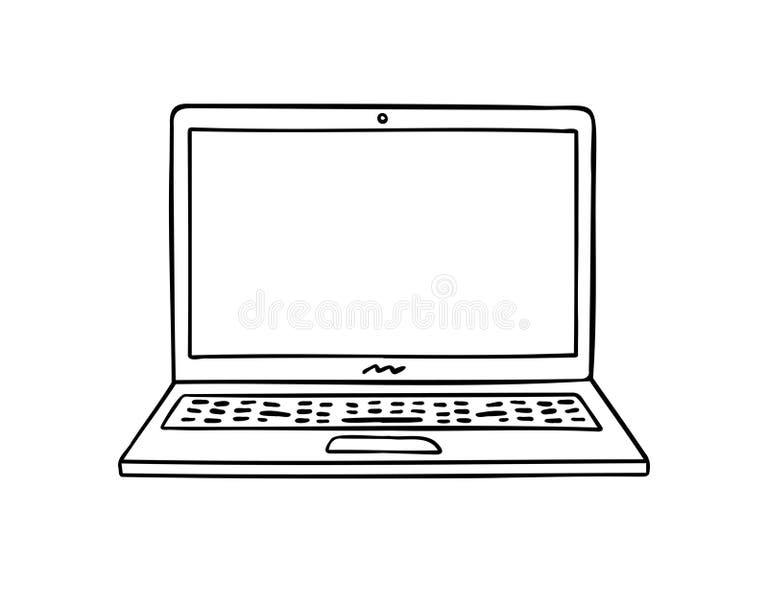 Hand Drawn Computer Screen Stock Illustrations – 7,393 Hand Drawn ...