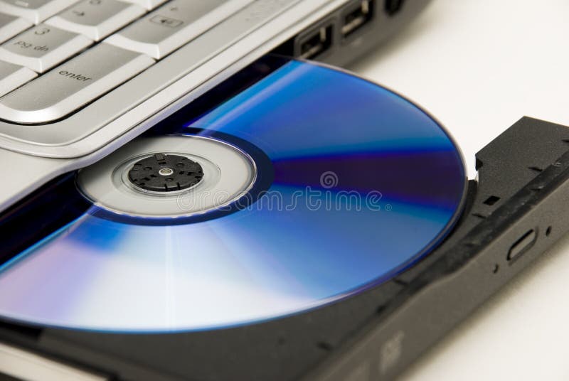 Laptop DVD Disk Drive stock image. Image of digital, disk - 11249409