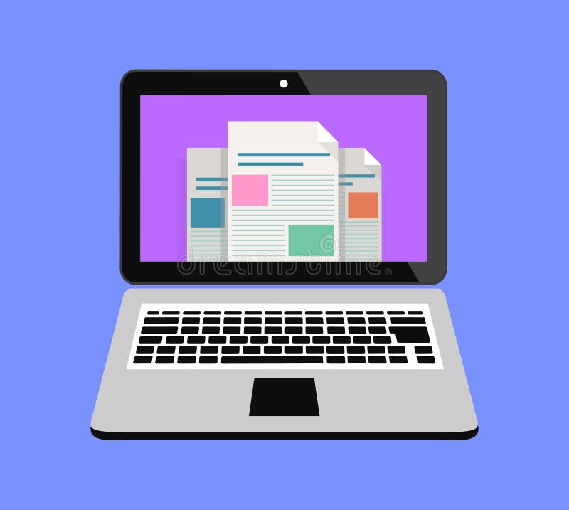 Electronic Documents Stock Illustrations – 4,643 Electronic Documents ...