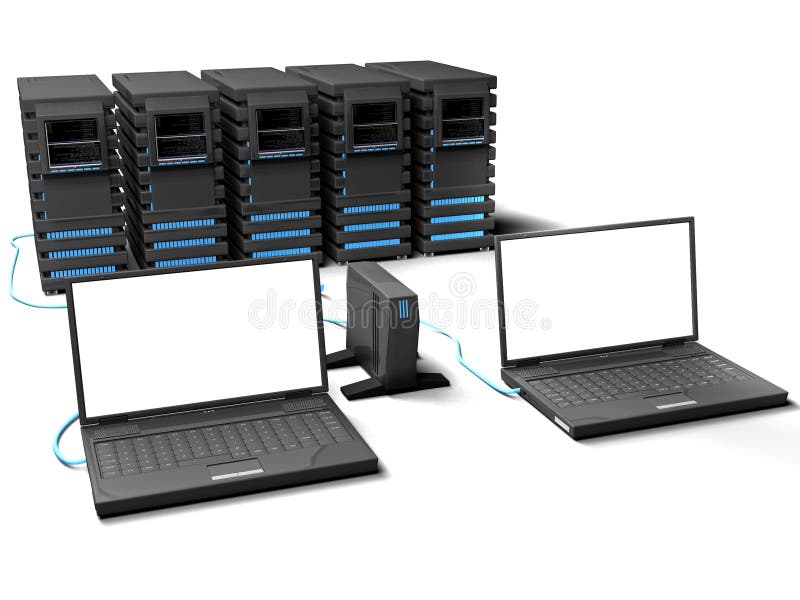Server rack stock illustration. Illustration of online - 21100691
