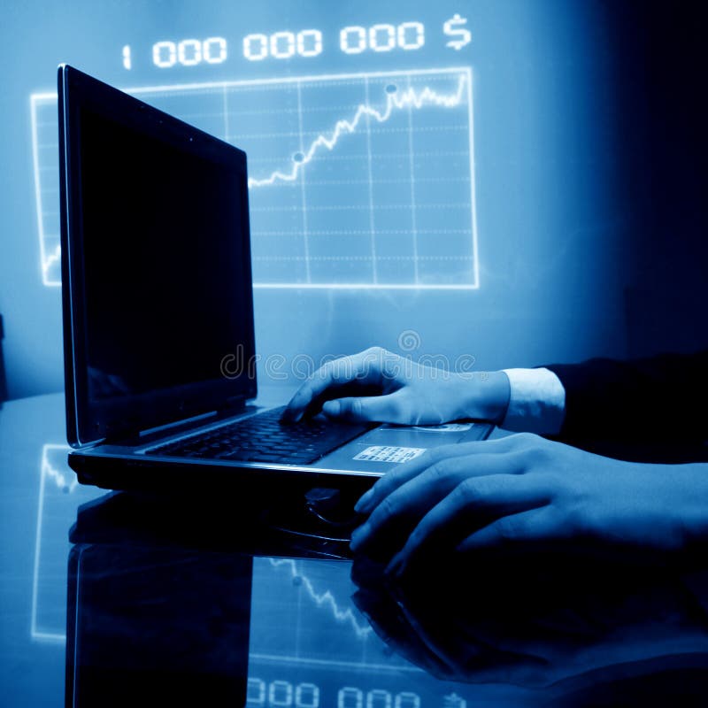 Laptop finance work stock image. Image of businessman - 8931697