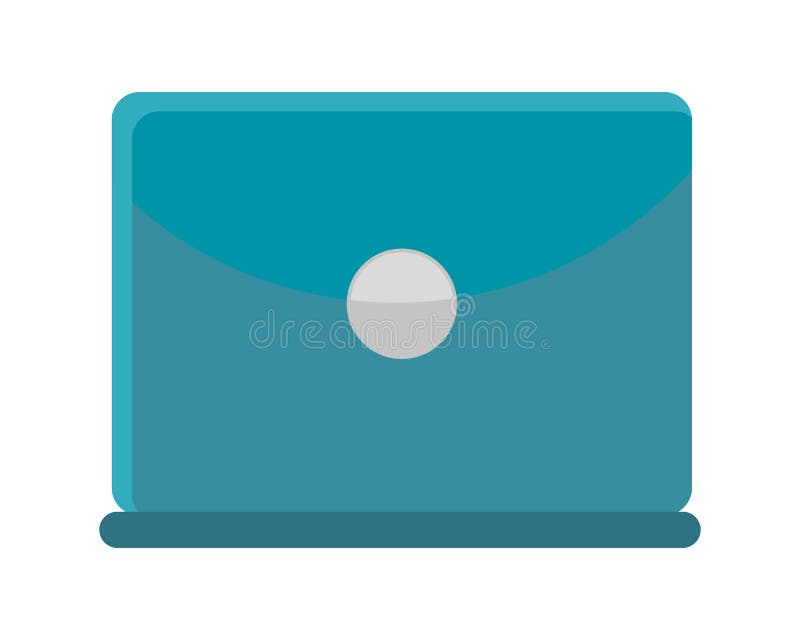 Computer Laptop Open Back View Isolated Stock Illustrations – 151 ...