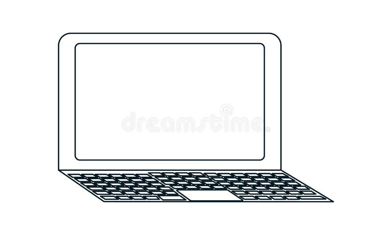 Laptop Flat Icon Computer Symbol Vector Image Stock Vector ...
