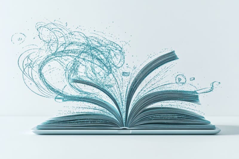 The Laptop and Flying Pages Embody the Digital Transformation of ...