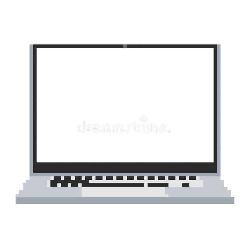 Laptop front angle stock vector. Illustration of simple - 266692646