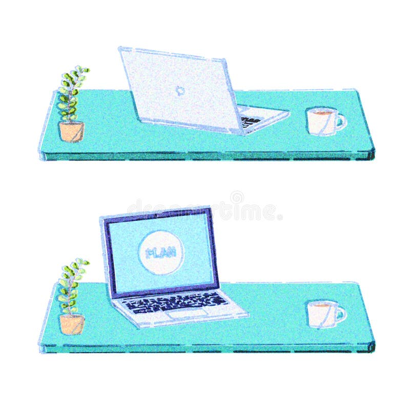 Laptop front and back stock image. Image of office, object - 226475683