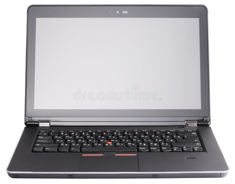 Laptop front view stock photo. Image of technology, notebook - 25997156