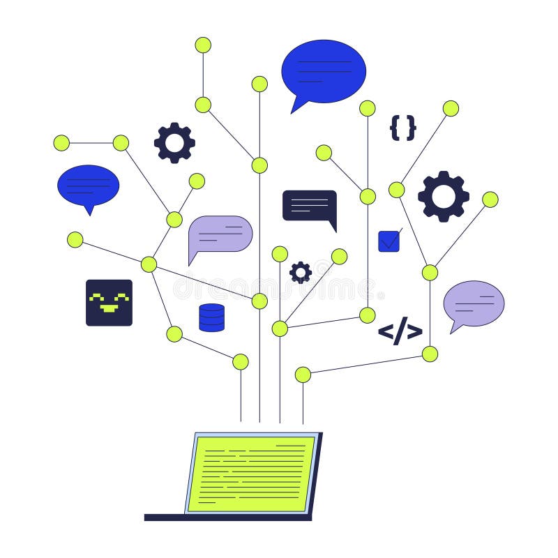 Laptop Generating Communication and Coding Tree Structure 2D ...