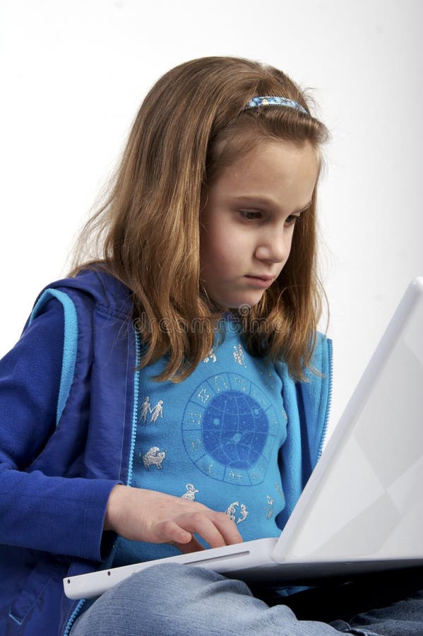 Laptop girl stock photo. Image of online, internet, laptops - 1880394