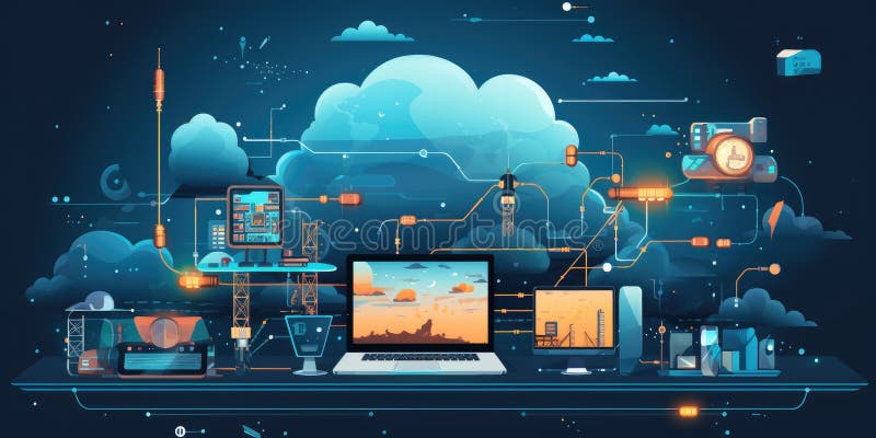 Laptop and Globe for Virtual Geography Learning. Global Communication ...