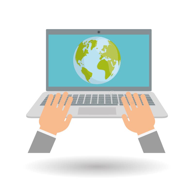 Laptop Graphic Design , Vector Illustration Stock Vector - Illustration ...