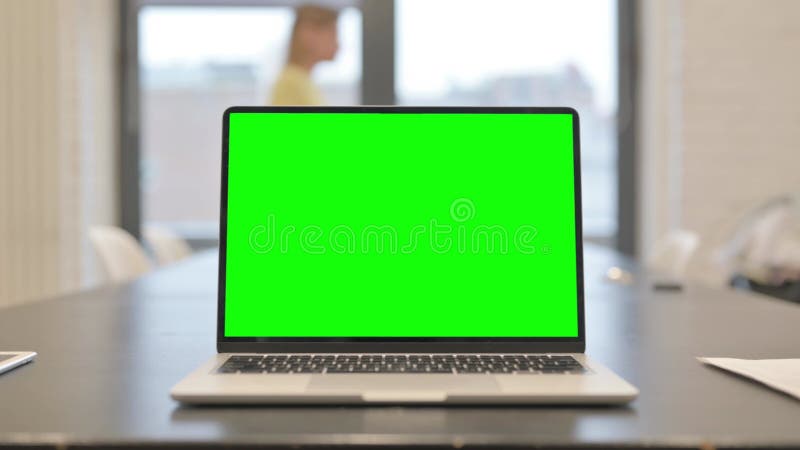 Laptop with Green Screen Chroma Key Stock Video - Video of creativity ...