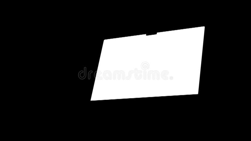 Laptop with Green Screen on a Desk in a Stylish Home Interior. Stock ...