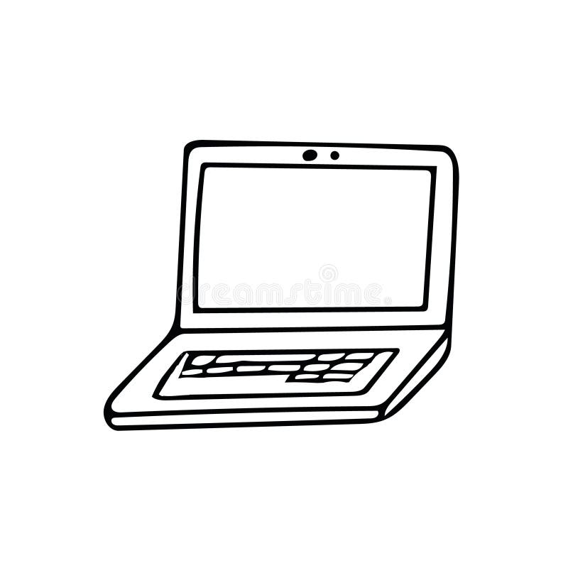 Laptop with Hand Icon. Laptop Icon. Laptop Vector Stock Vector ...