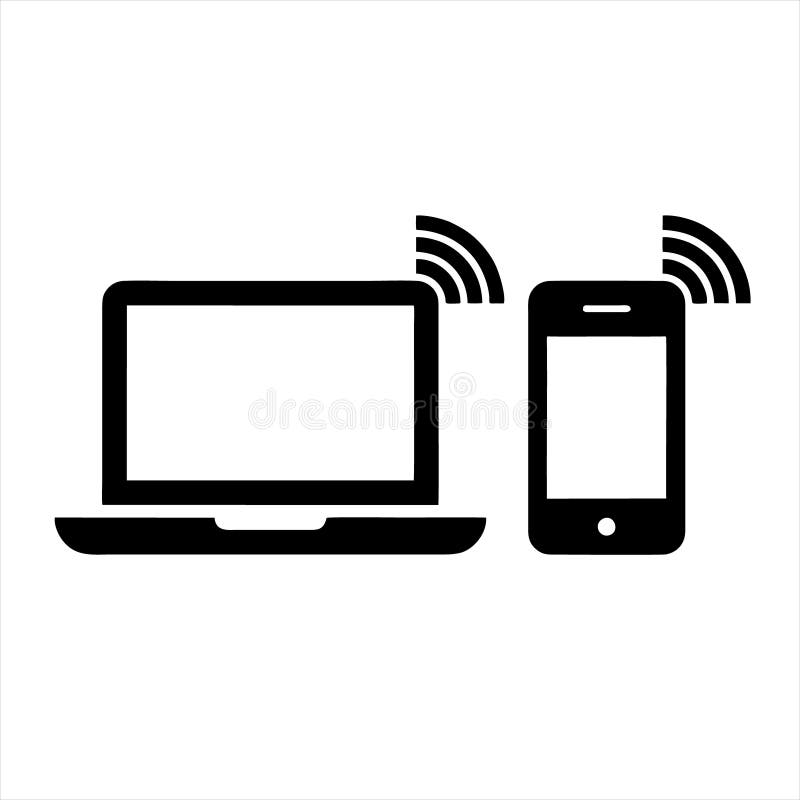 Laptop with Hand Icon. Laptop Icon. Laptop Vector Stock Vector ...