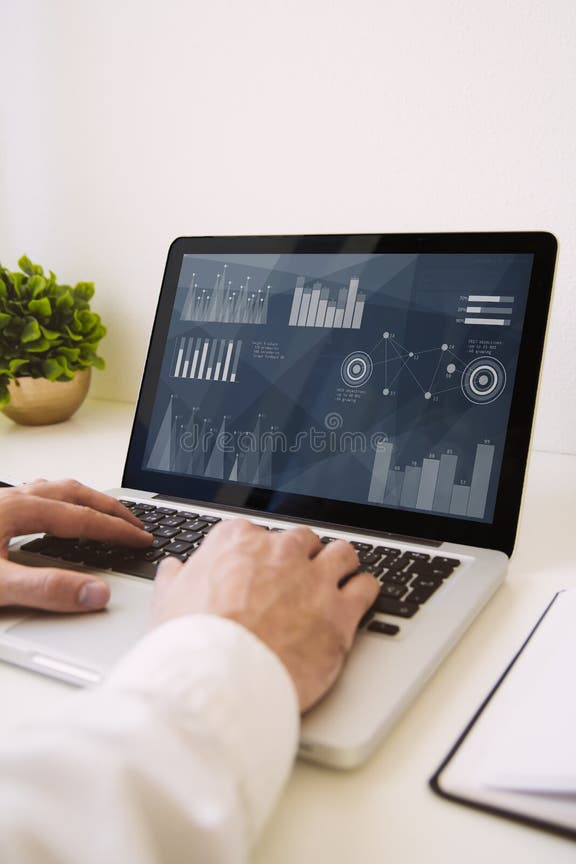 Laptop Hands Finances Screen Stock Image - Image of freelance, computer ...