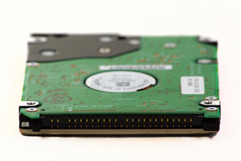 Laptop Hard Disk SATA Connector Stock Image - Image of binary ...