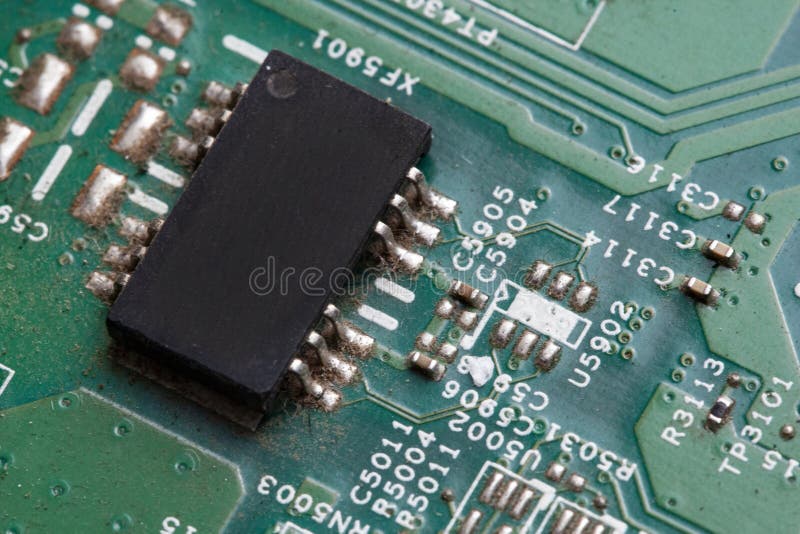 LAPTOP HARDWARE CIRCUIT BOARD Stock Image - Image of broken, repairing ...