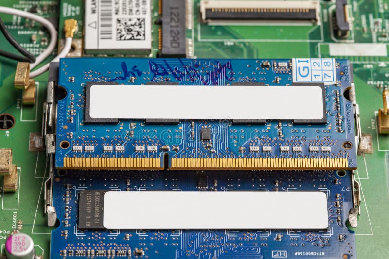 LAPTOP RAM HARDWARE stock image. Image of hardware, broken - 174127041