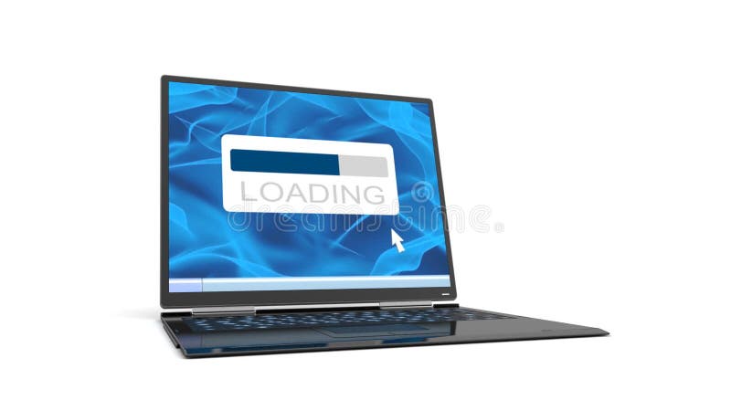 Laptop Has Broken Down when Loading is Finished Stock Video - Video of ...