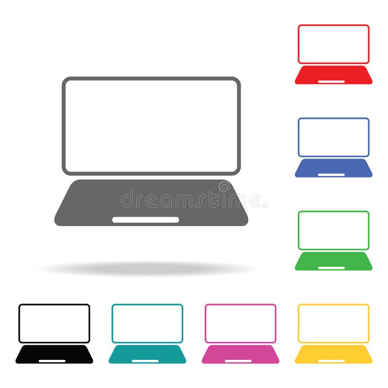 Laptop Icon. Elements in Multi Colored Icons for Mobile Concept and Web ...