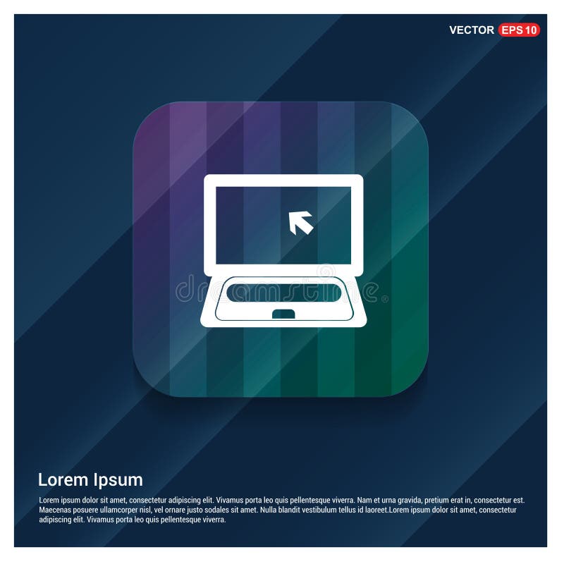 Laptop Icon stock vector. Illustration of abstract, blank - 122483302