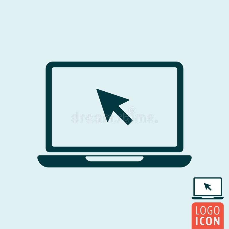 Laptop icon isolated stock vector. Illustration of element - 95014803