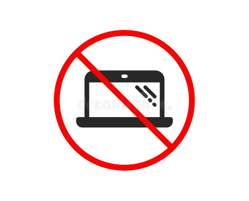 Laptop Icon. Mobile Computer Device Sign. Vector Stock Vector ...