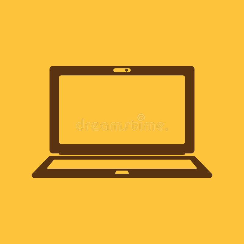 The Laptop Icon. Notebook Symbol Stock Illustration - Illustration of ...