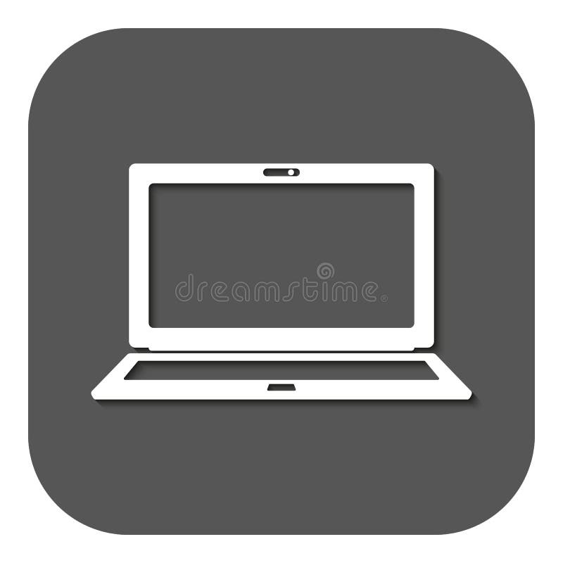 The Laptop Icon. Notebook Symbol Stock Illustration - Illustration of ...