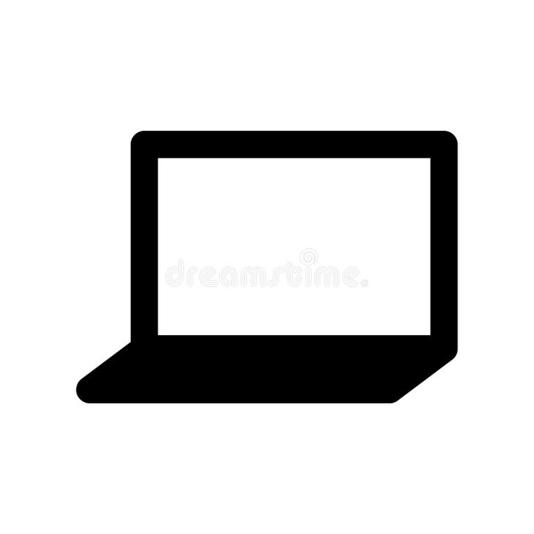 Laptop Icon for Personal Computer Stock Vector - Illustration of design ...
