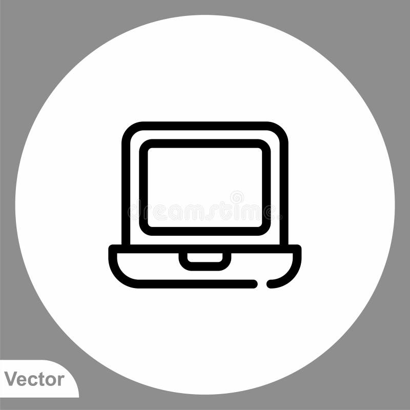 Laptop Icon Sign Vector,Symbol, Logo Illustration for Web and Mobile ...
