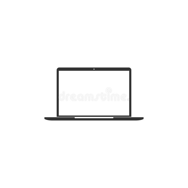 Laptop Icon in Simple Design. Vector Illustration Stock Vector ...
