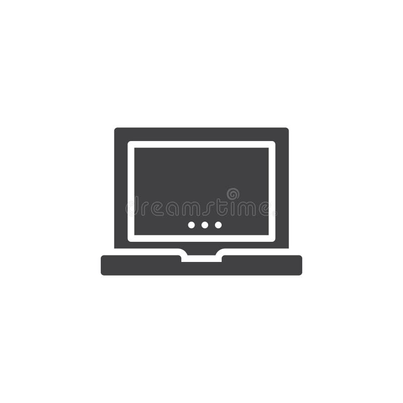 Laptop Icon Vector, Mobile Computer Solid Logo, Pictogram Isolated on ...