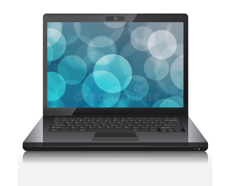 Laptop illustration. stock illustration. Illustration of note - 15431274