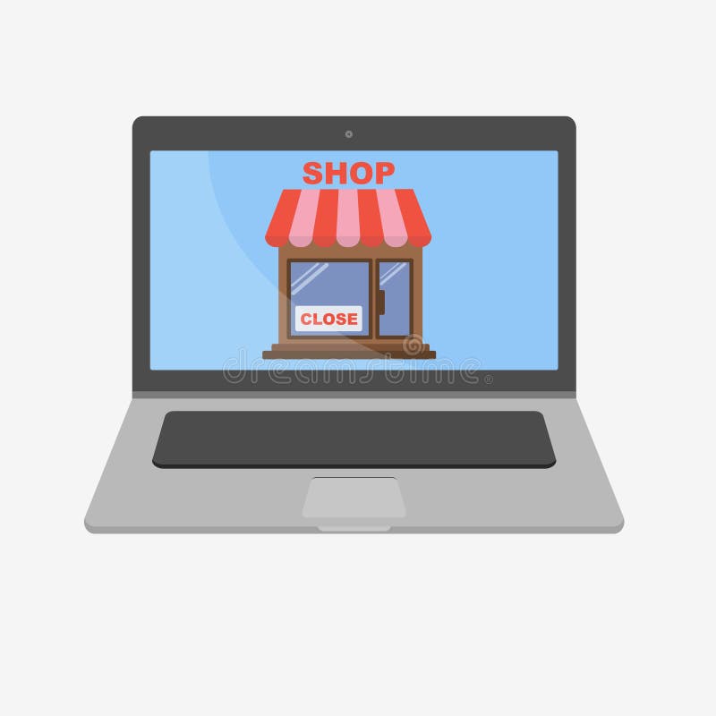 Laptop illustration icon stock illustration. Illustration of mobility ...