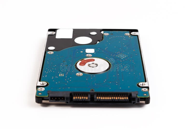 Laptop 2.5 Inch SATA Harddisk Isolated on a White Background Stock ...