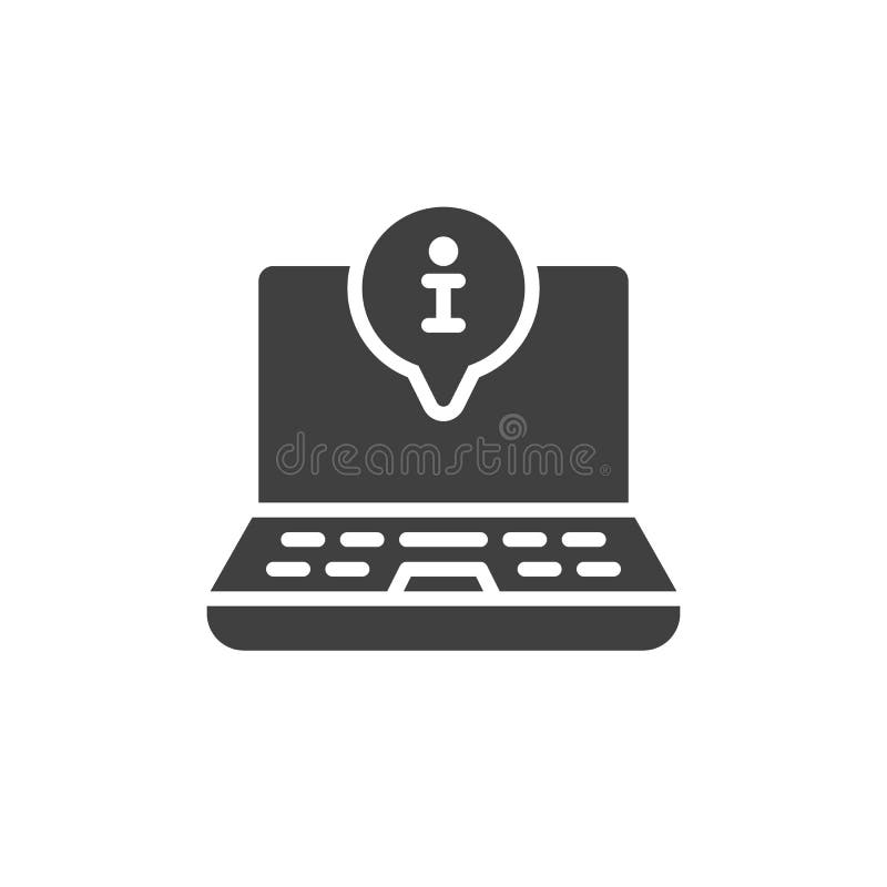 Laptop with Information Data on Business Projects Stock Vector ...