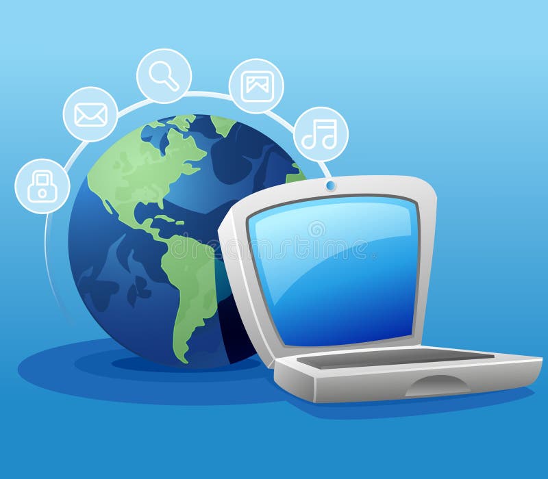 Internet Connection, Keyboard Stock Illustration - Illustration of ...