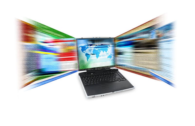 Laptop Internet Speed stock photo. Image of isolated, modern - 8140134