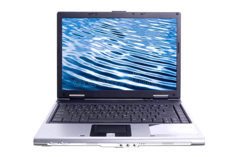 Laptop Isolated stock photo. Image of blue, internet, work - 1874484