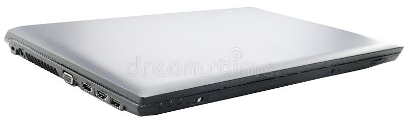 Closed laptop isolated stock photo. Image of notebook - 25105260