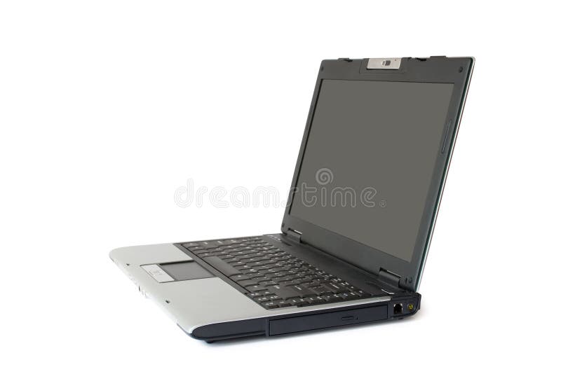 Laptop isolated on white stock image. Image of minicomputer - 2226425