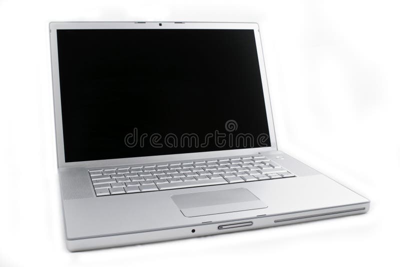 Laptop facing left stock image. Image of apple, powerbook - 455329