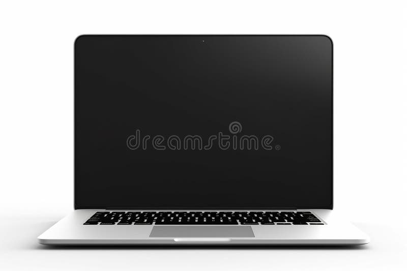 Laptop Isolated on White Background - Ai Generated Stock Illustration ...
