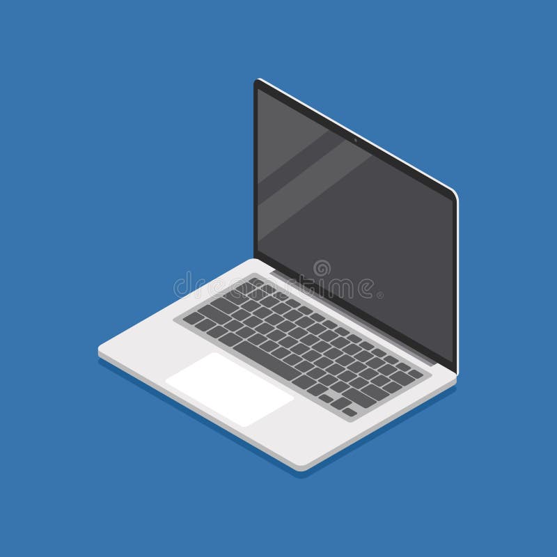 Laptop isometric view stock vector. Illustration of design - 230725146