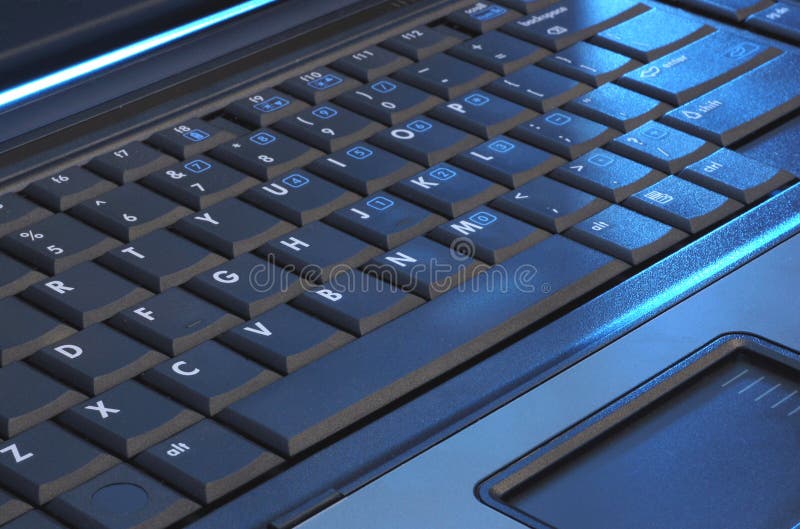 Computer Keyboards and Slim Screen Stock Image - Image of brain, micro ...